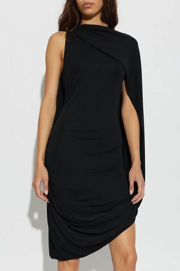 Alexander Wang Sleeveless Asymmetrical Draped Dress