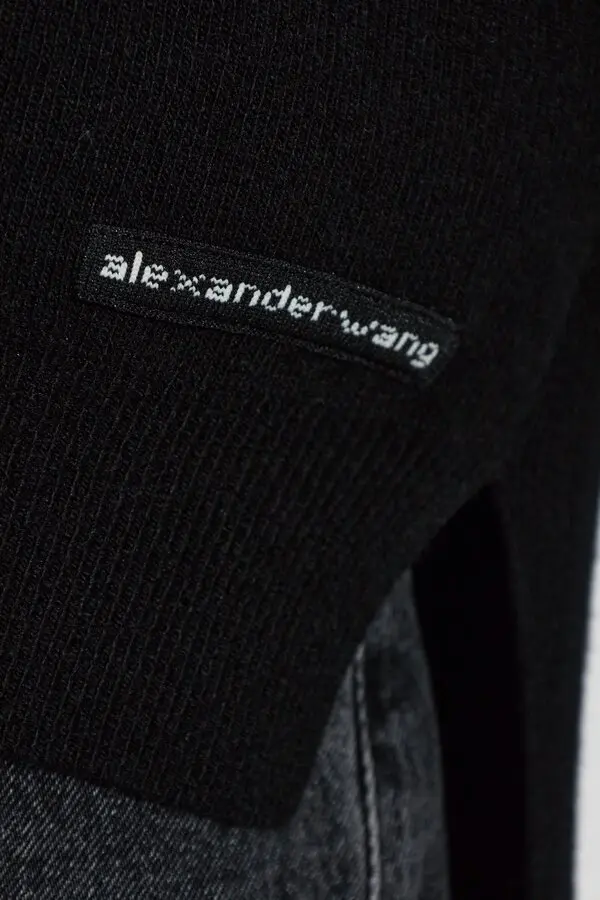 Alexander Wang Wool Sweater With An Asymmetrical Cut