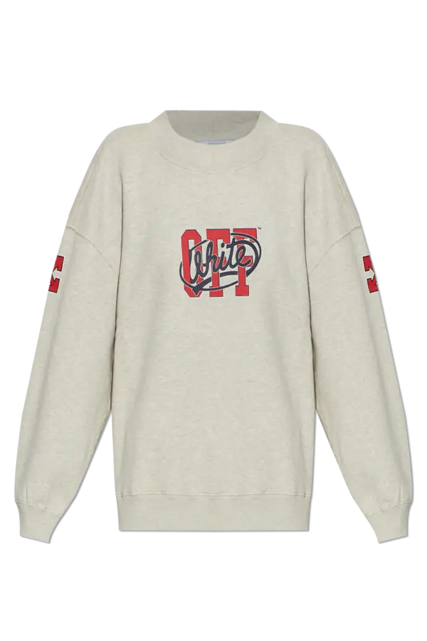 Off-White Sweatshirt With Logo - Grey