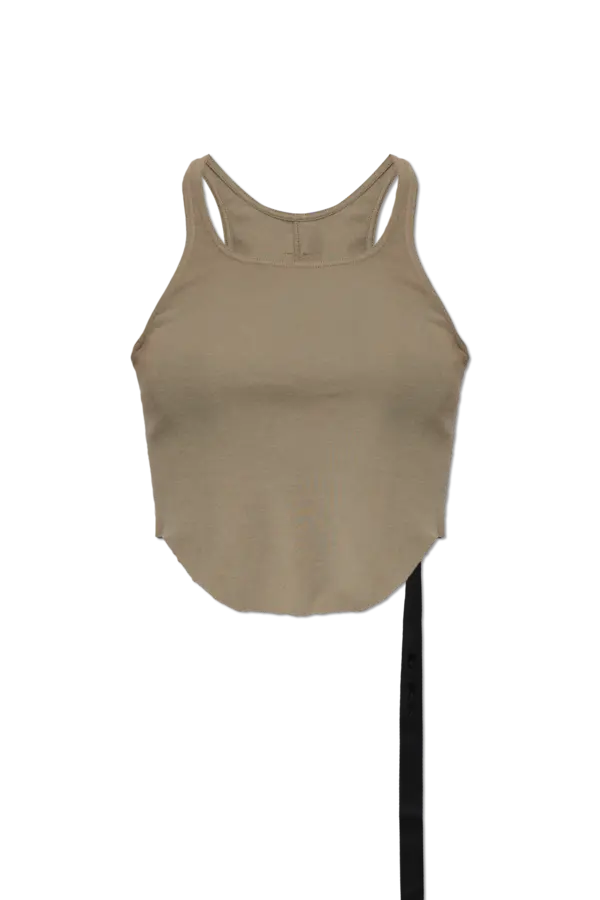 Rick Owens Sleeveless Racerback Cropped Top - Green