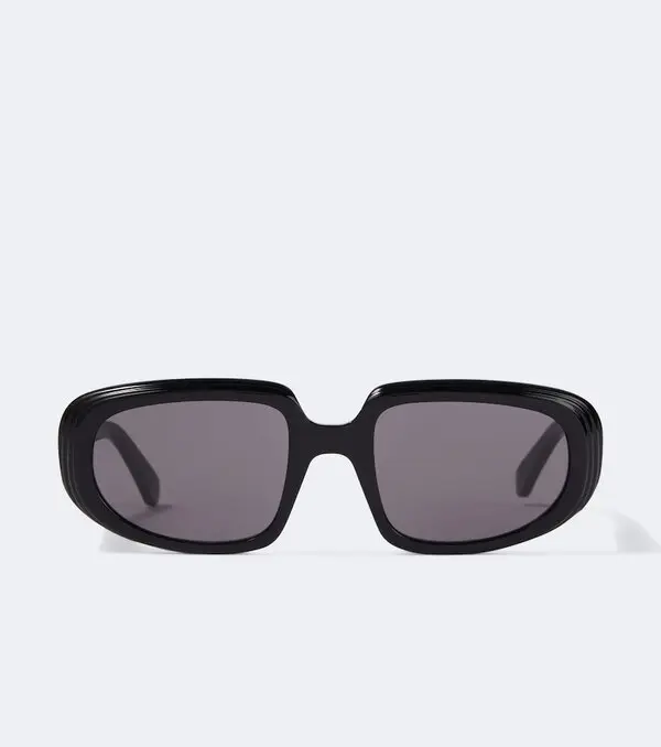 Loewe Mini Anagram Steps Rectangular Sunglasses - Black