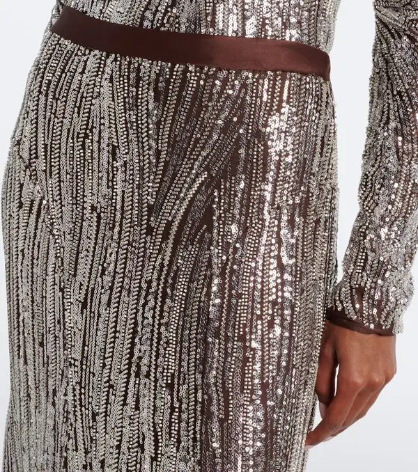 Rabanne Sequined Maxi Skirt