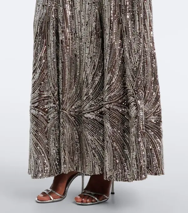 Rabanne Sequined Maxi Skirt