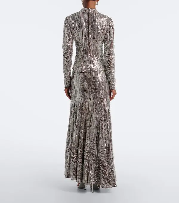Rabanne Sequined Maxi Skirt