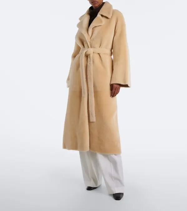 ARMA Rien Reversible Shearling Wrap Coat