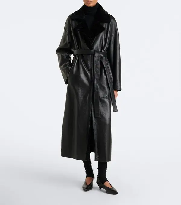 ARMA Rien Wrap Coat - Black