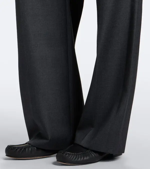 Loulou De Saison Sbiru Virgin Wool Wide-leg Pants