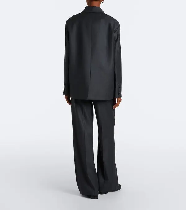 Loulou De Saison Sbiru Virgin Wool Wide-leg Pants