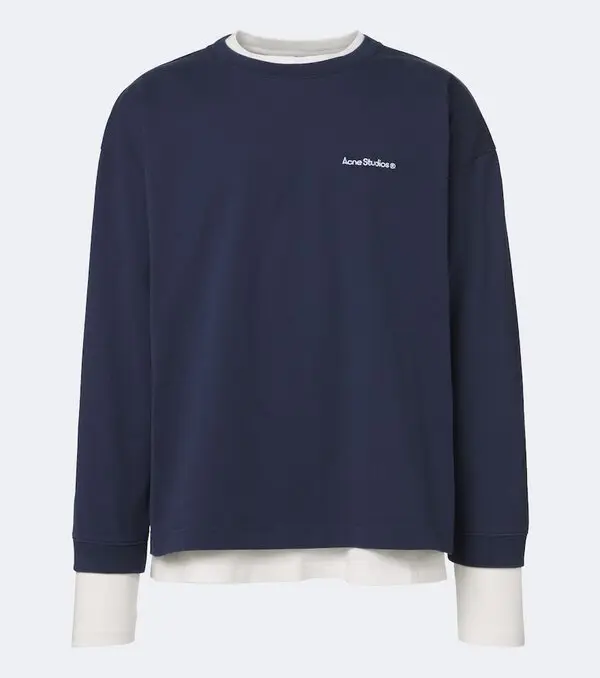 Acne Studios Ericka Cotton Sweatshirt - Blue