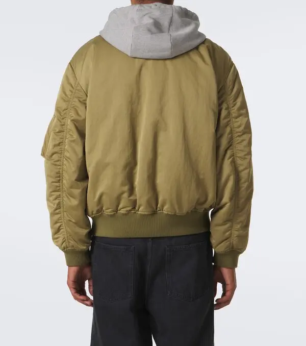 Loewe Fleece-trimmed Technical Bomber Jacket