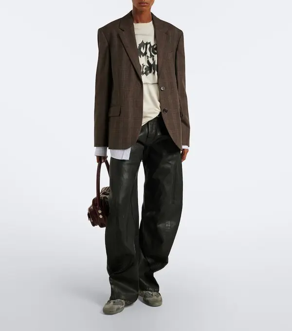 Acne Studios Coated Barrel-leg Jeans