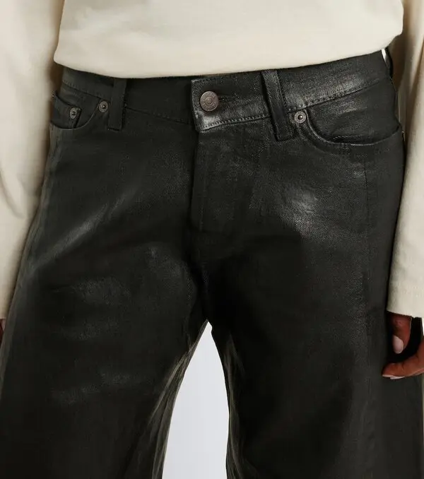Acne Studios Coated Barrel-leg Jeans