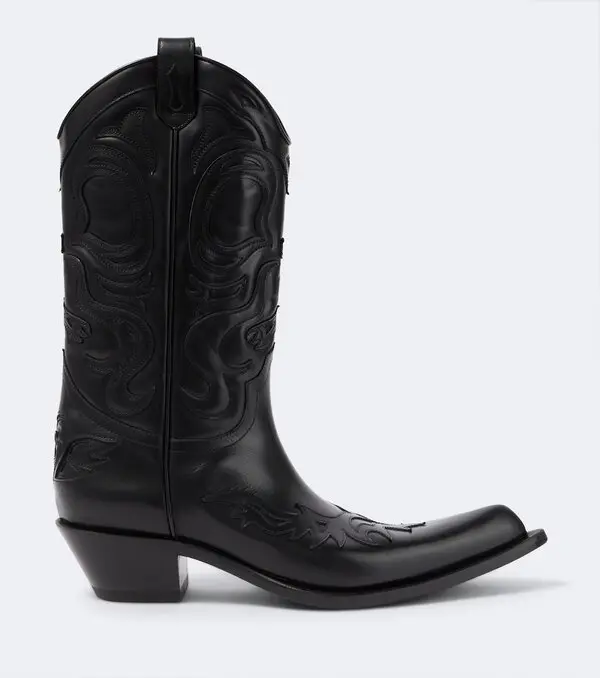 Acne Studios Bouni Leather Cowboy Boots