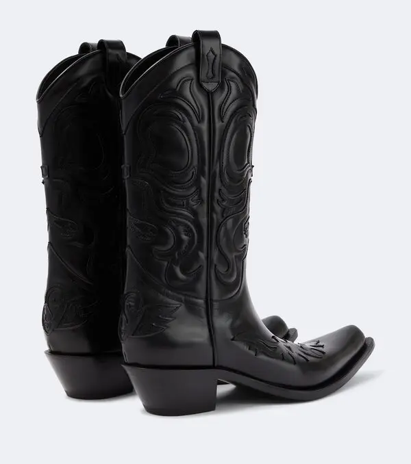 Acne Studios Bouni Leather Cowboy Boots