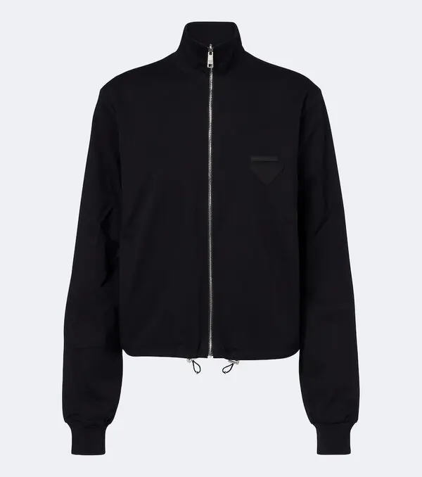 Prada Reversible Cotton And Re-nylon Blouson Jacket - Black