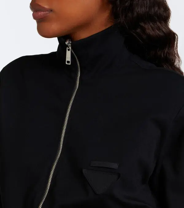 Prada Reversible Cotton And Re-nylon Blouson Jacket