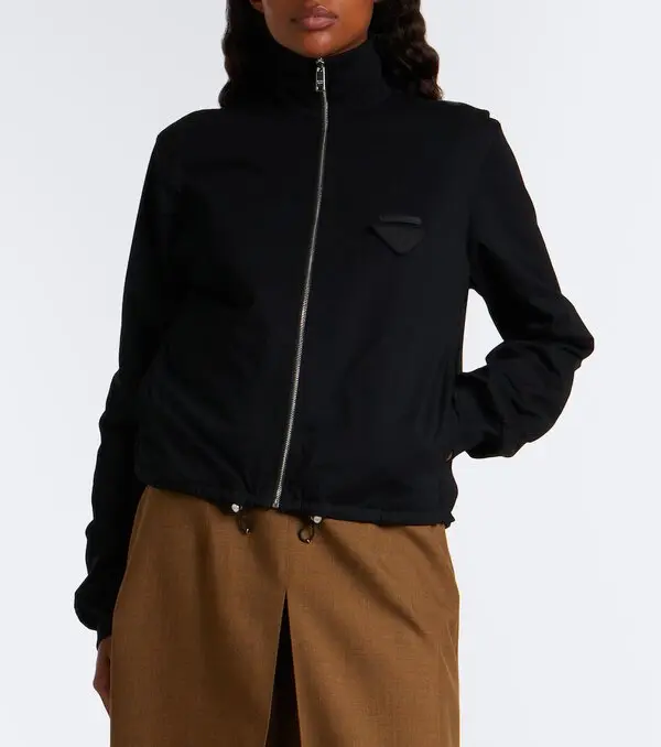 Prada Reversible Cotton And Re-nylon Blouson Jacket