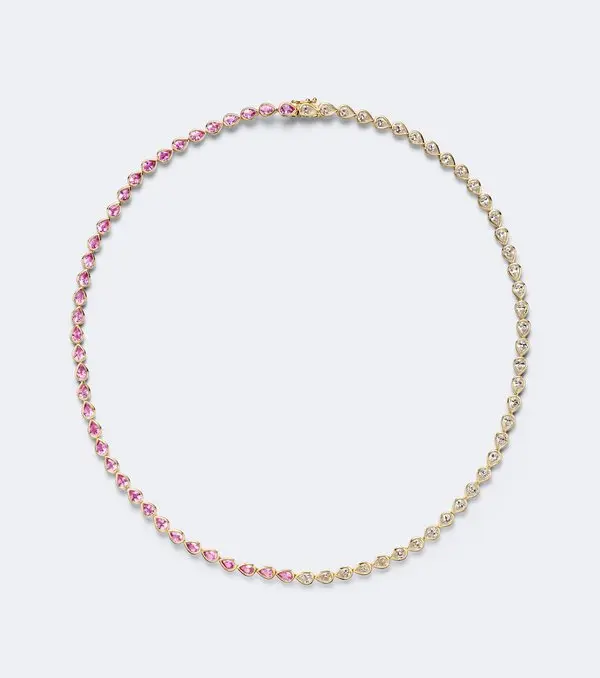ANITA KO 18kt Yellow Choker With Sapphires And Diamonds - Gold