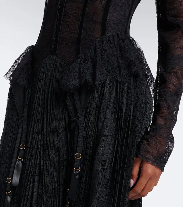 Zimmermann Valiant Cutout Lace Bustier Dress