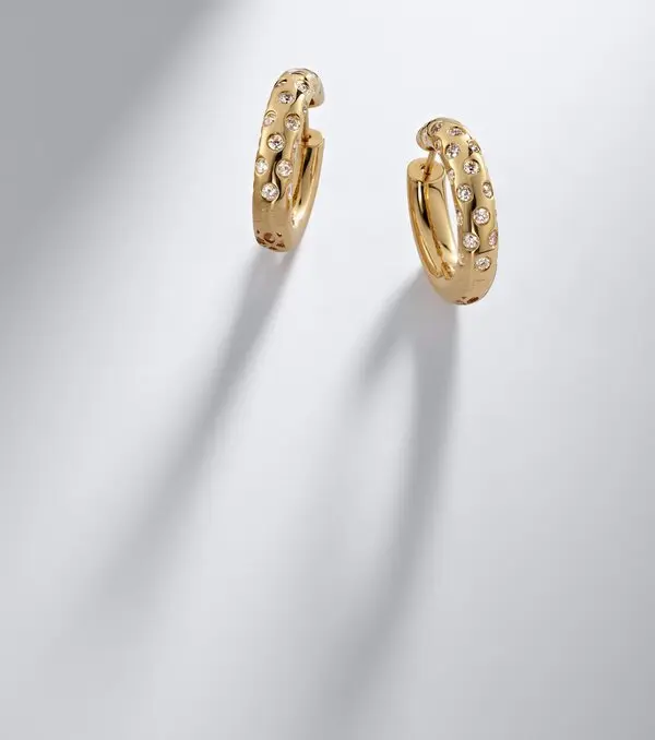 ANITA KO Cosmo 18kt Hoop Earrings With Diamonds