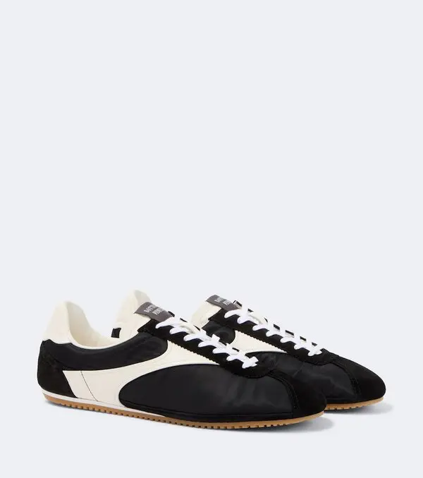 Bottega Veneta Shot Suede-trimmed Sneakers