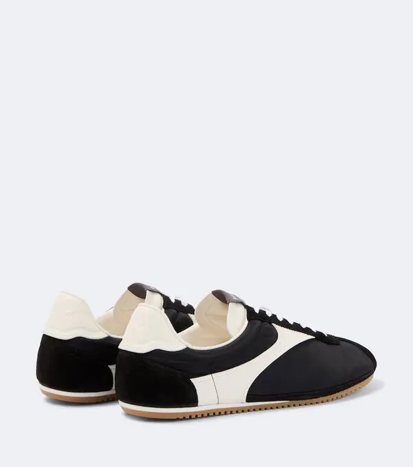 Bottega Veneta Shot Suede-trimmed Sneakers