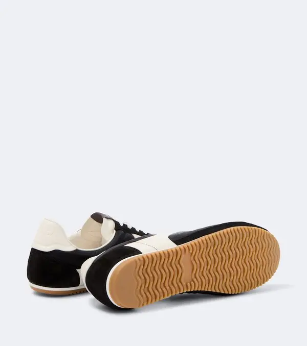 Bottega Veneta Shot Suede-trimmed Sneakers