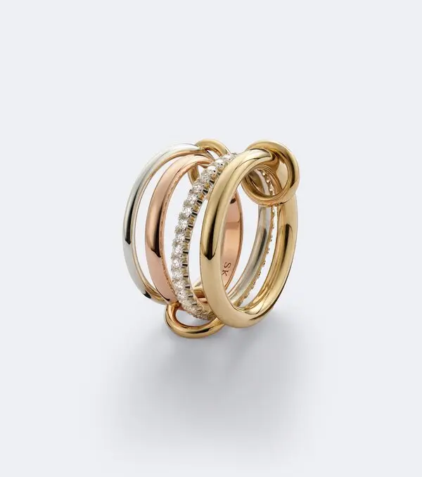 SPINELLI KILCOLLIN Sterling Silver And 18kt Gold Diamond Ring