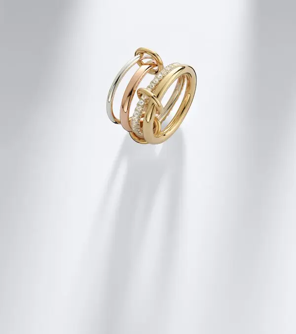 SPINELLI KILCOLLIN Sterling Silver And 18kt Gold Diamond Ring