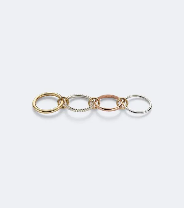 SPINELLI KILCOLLIN Sterling Silver And 18kt Gold Diamond Ring