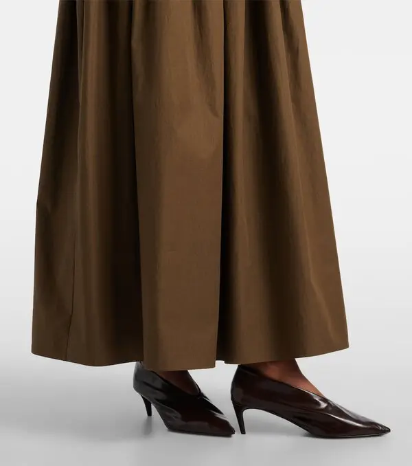 Khaite Nola Cotton Poplin Maxi Dress