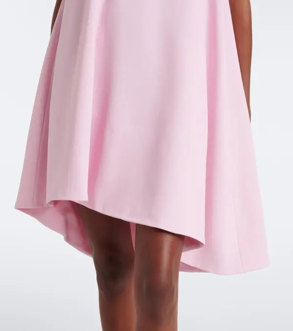 JIL SANDER Virgin Wool Bustier Mini Dress