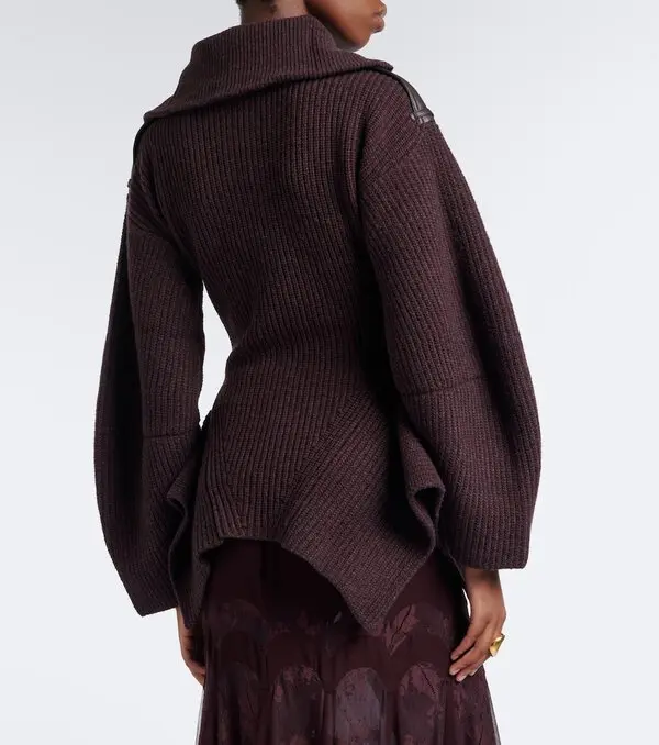 Zimmermann Valiant Wool-blend Half-zip Sweater