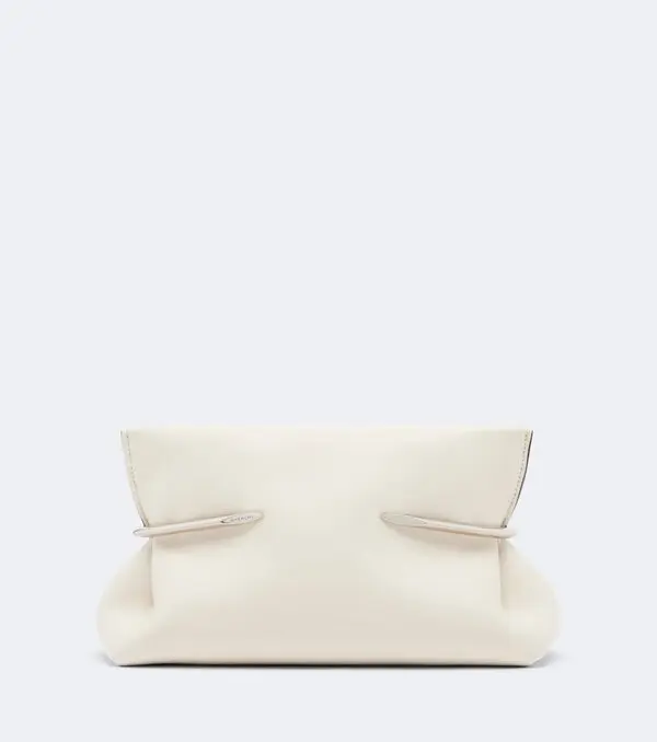 Givenchy Pinch Soft Leather Clutch - White