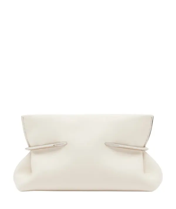 Givenchy Pinch Soft Leather Clutch - White