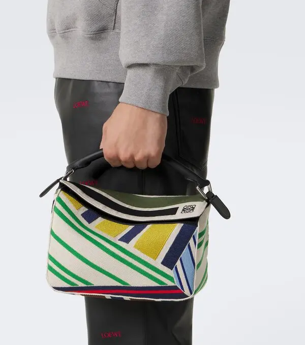 Loewe Puzzle Small Embroidered Shoulder Bag