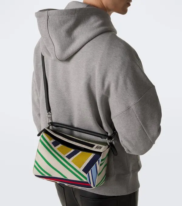 Loewe Puzzle Small Embroidered Shoulder Bag