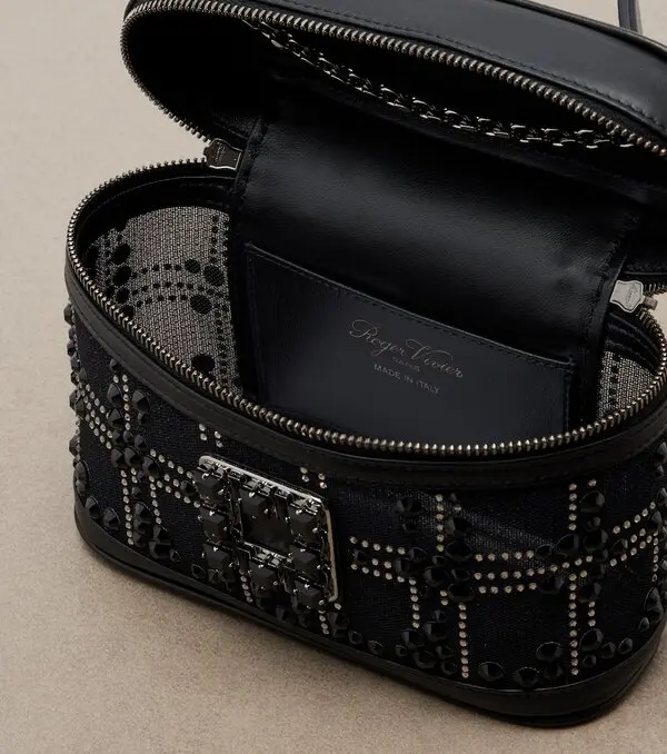 ROGER VIVIER Très Vivier Micro Crystal-embellished Vanity Bag