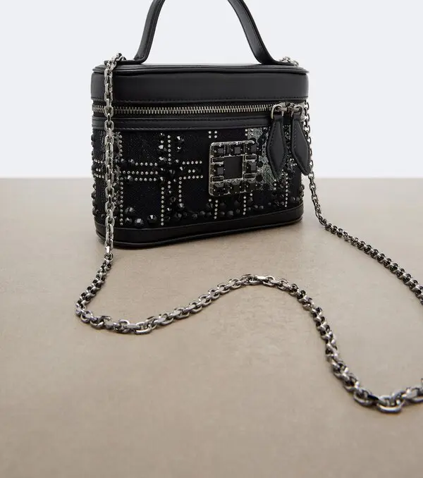 ROGER VIVIER Très Vivier Micro Crystal-embellished Vanity Bag