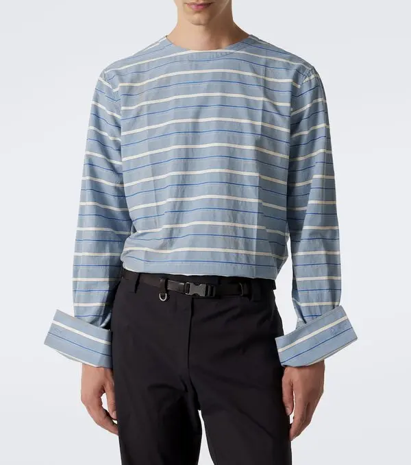 Prada Striped Cotton Twill Shirt
