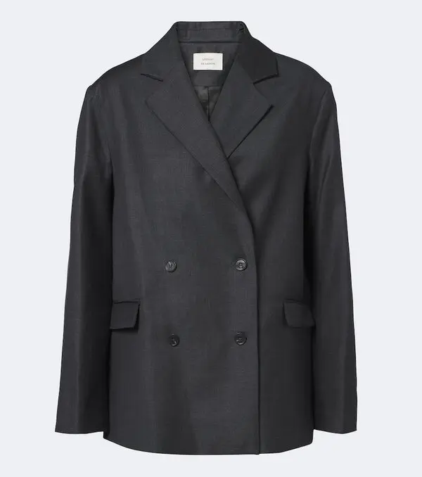 Loulou De Saison Donau Double-breasted Virgin Wool Blazer