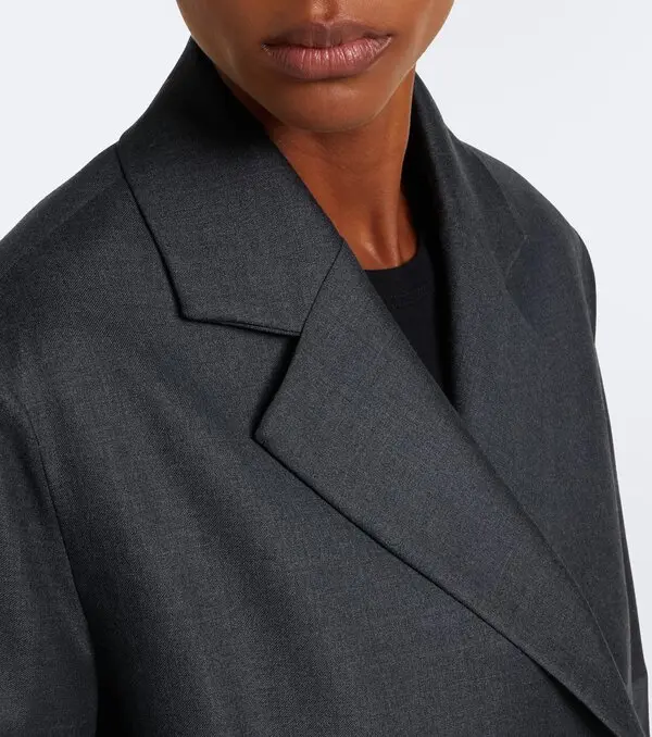 Loulou De Saison Donau Double-breasted Virgin Wool Blazer