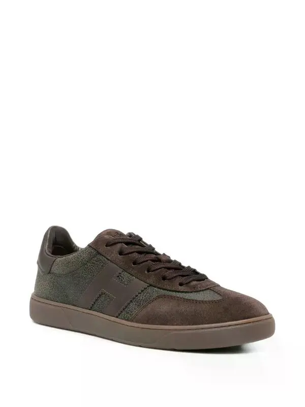 Hogan Cool Logo-patch Suede Sneakers