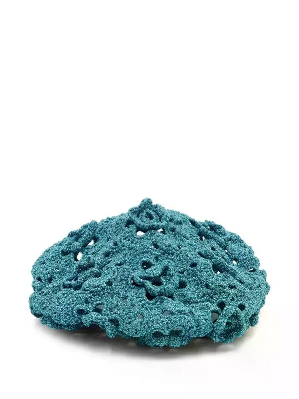 Gucci Crochet Beret Hat - Blue