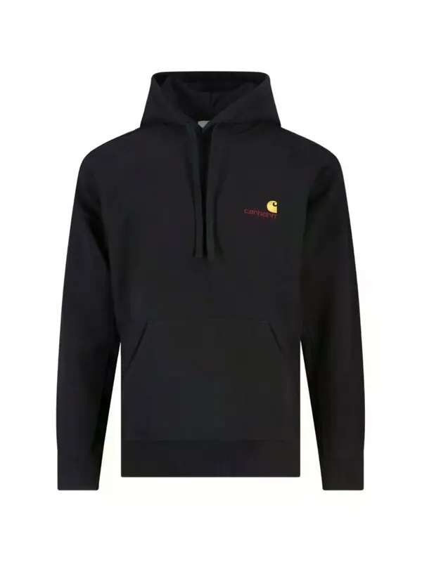 Carhartt Work In Progress Logo-embroidered Hoodie - Black