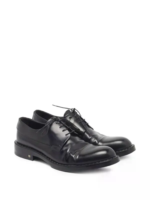 LOUIS VUITTON Micro-stud Leather Derby Shoes