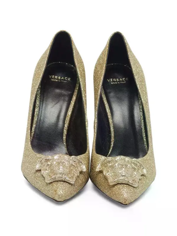 Versace Icon Medusa Glitter Pumps