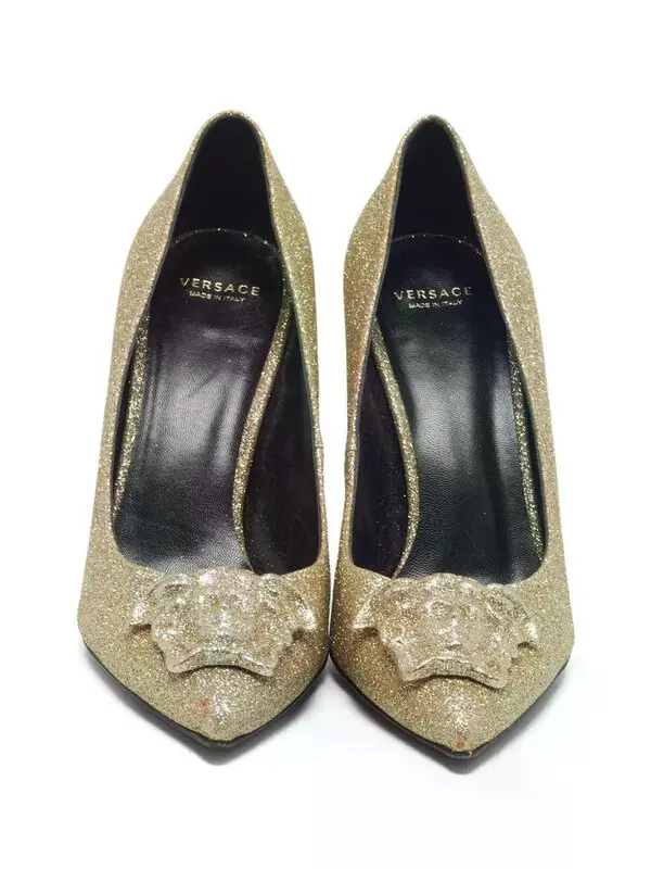 Versace Icon Medusa Glitter Pumps