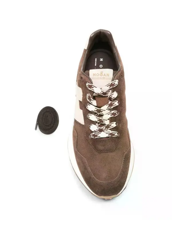 Hogan H641 Suede Logo-patch Sneakers