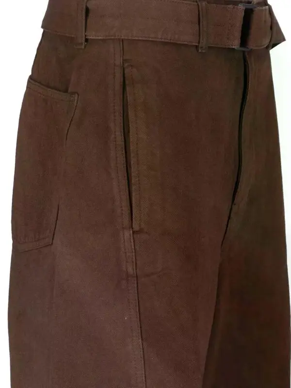 LEMAIRE Belted Curved-leg Trousers